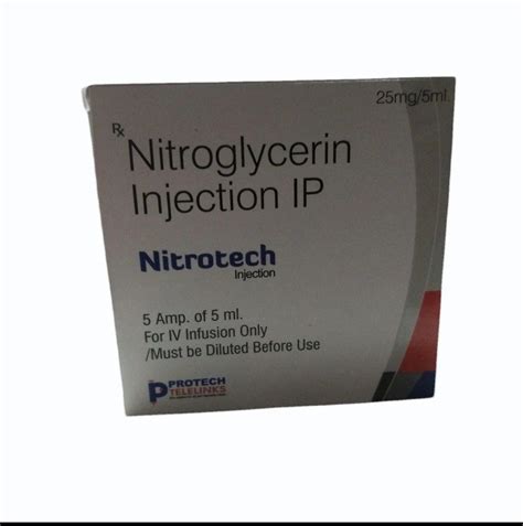 Nitrotech Inj Nitroglycerin Inj 5 Mg At Best Price In Mumbai Id 2851871528688