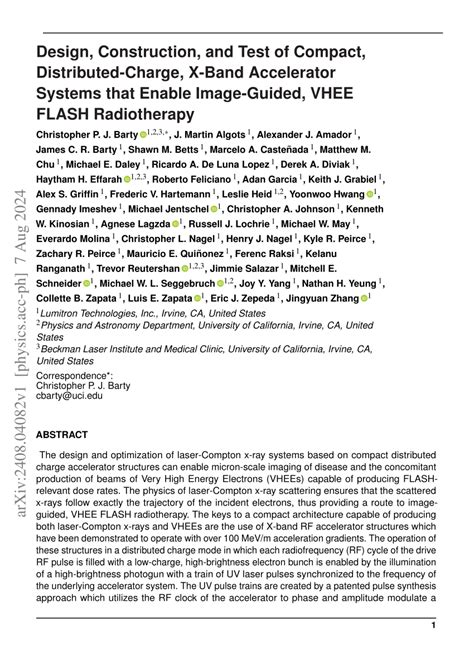 Pdf Design Construction And Test Of Compact Distributed Charge X