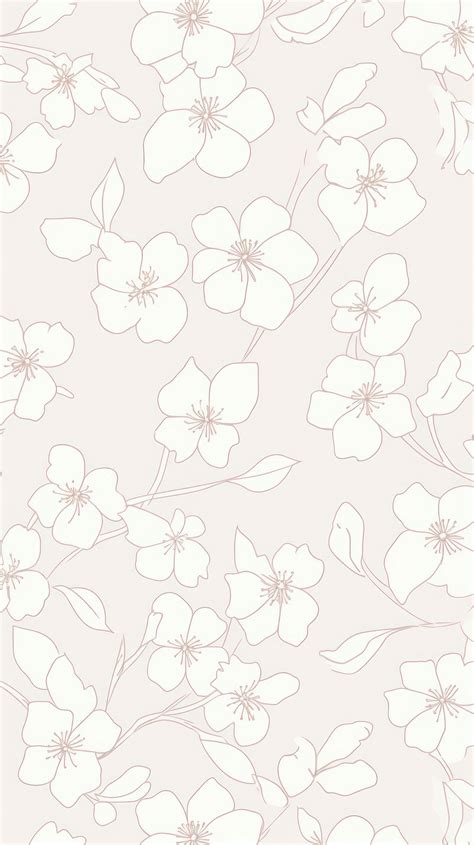 Sakura Pattern Wallpaper Flower Ai Premium Photo Illustration Rawpixel