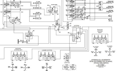 Bobcat Backhoe Loader B750 Electrical And Hydraulic Schematic