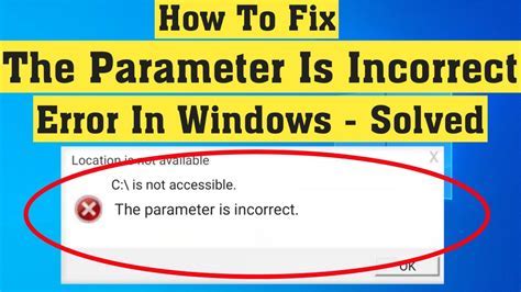 Fixing Excel System Error The Parameter Is Incorrect