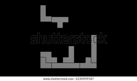 Cube Assembled Geometric Shapes Design Geometric Stock Illustration