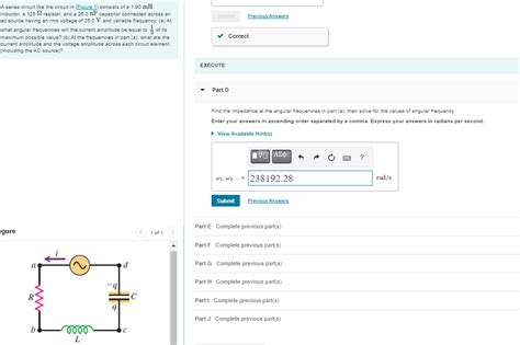 Solved A Series Circuit Like The Circuit In Figure Chegg