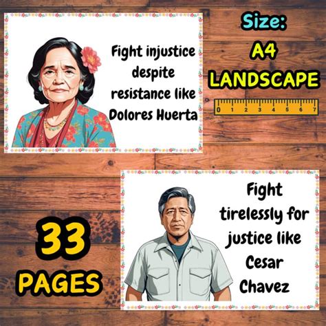 Hispanic Heritage Month Inspirational Posters Bulletin Board Classroom