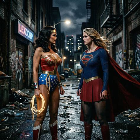 Ai Supergirl And Wonder Woman Tv Crossover By Bradbarry2 On Deviantart
