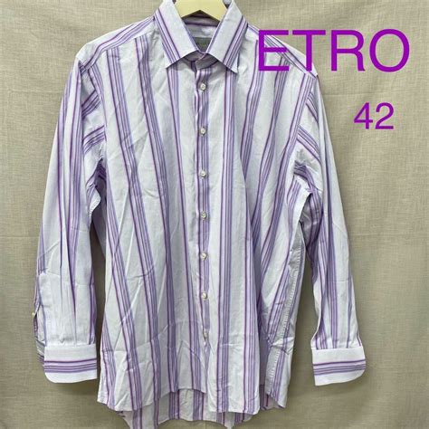 Yahoo オークション A842 ETORO エトロ メンズ ストライプシャツ