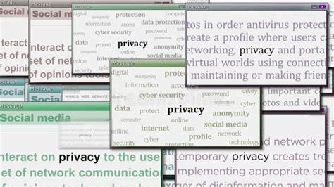 Privacy Security And Identity Protection Pop Up Windows Seamless Looped