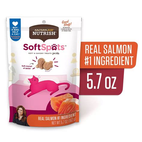 Rachael Ray Nutrish Salmon Soft Spots Cat Treats Shop Treats At H E B