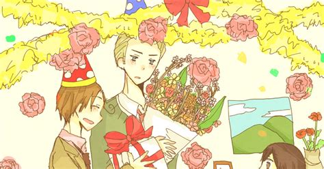 ヘタリア 伊・独「「お誕生日おめでとう！」」 林檎時間煮りんごのイラスト Pixiv