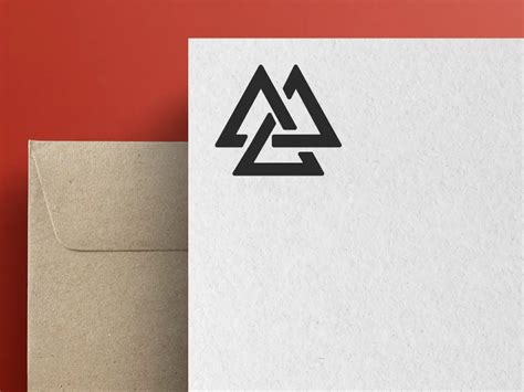 Three Interlocking Triangles Design Logo Template PNG Vector In SVG