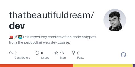 Github Thatbeautifuldreamdev 🚨🚀👨🏻‍💻this Repository Consists Of The
