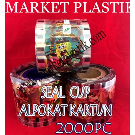 Jual Plastik Lid Cup Sealer Pop Ice Seal Pop Ice Murah Seal Cup Alpokat Kartun Pcs Shopee