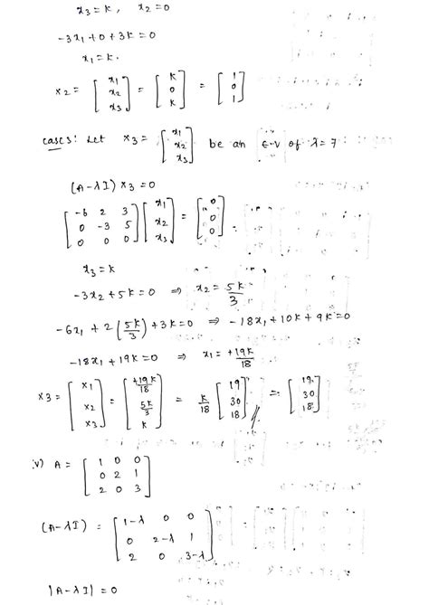 Eigenvalues And Eigenvectors Hand Written Notes In  Format