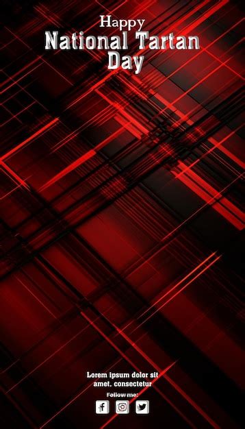 Premium Psd Red Tartan Pattern Background