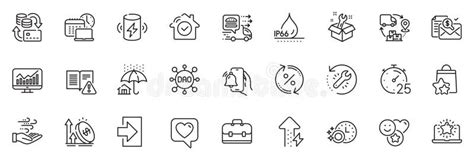 icons pack as instruction manual dao and spanner line icons for web
