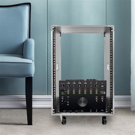 Used 16u Server Rack Open Frame Rolling Network Data Rack 19 Inch With Casters 4 Post Ubb Threads