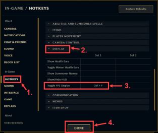 How To Show Ping FPS In League Of Legends LeagueFeed