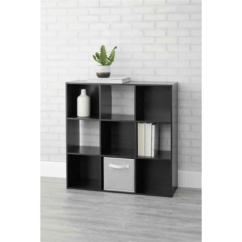Mainstays 9 Cube Storage Organizer Black 49 Off