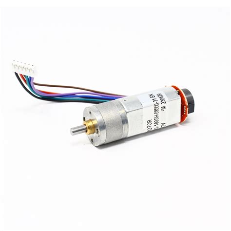 N25 6V 115RPM Metal gear Motor With Encoder D type - Robu.in | Indian ...
