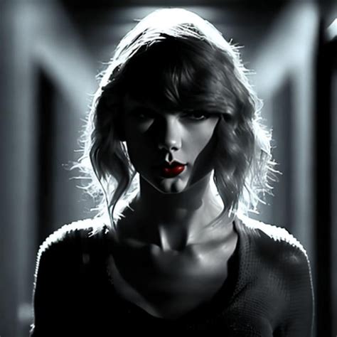 Taylor Swift In A Really Dark Hallway With No Eyebal
