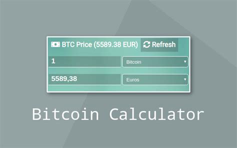 Bitcoin Calculator Chrome Web Store