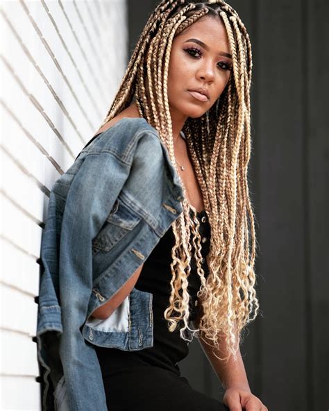 Blonde Box Braids Hairstyles