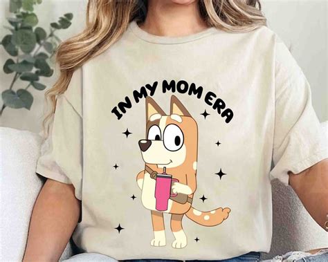 블루이 패밀리 티셔츠 블루이 만화 티셔츠 블루이 티셔츠 판매 중 Miguel Membreño Sku 41536 Printerval