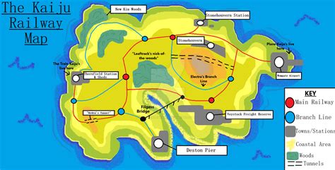 The Kaiju Railway Map By Cpujadeheart On Deviantart