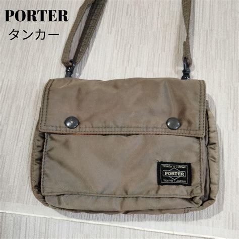 Porter ポーター タンカー ショルダーバッグmini カーキ 褪色モデル メンズ