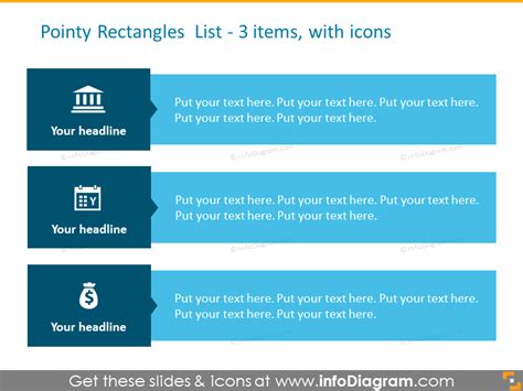 Infographic Template List Diagram Powerpoint Pointed Rectangle Ppt