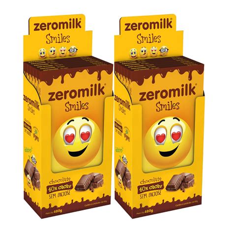 Kit C2 Zeromilk Smile 40 Puro 80g Dp C6 Un Loja All Natural Food
