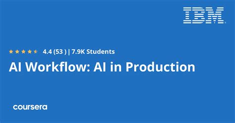 Ai Workflow Ai In Production Coursera