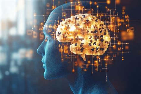 Orbitofrontal Cortex Neural Circuitry Of Love Digital Profile Of A Person With A Glowing Brain