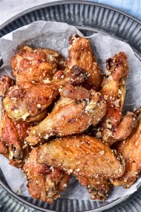Garlic Parmesan Chicken Wings • Domestic Superhero