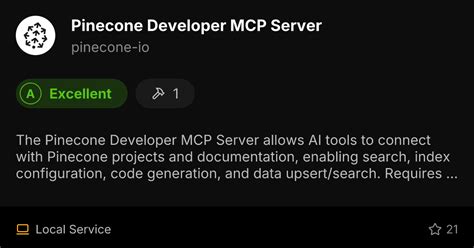 Pinecone Developer Mcp Server Mcp · Lobehub