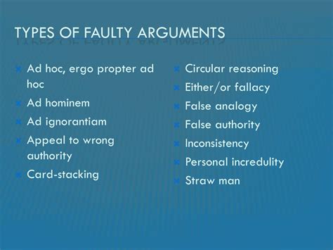Ppt Spotting Faulty Logic Powerpoint Presentation Free Download Id