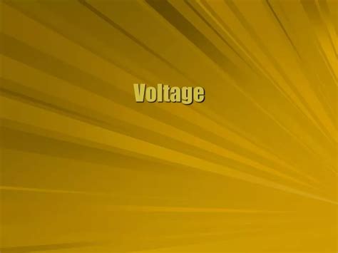 PPT Voltage PowerPoint Presentation Free Download ID