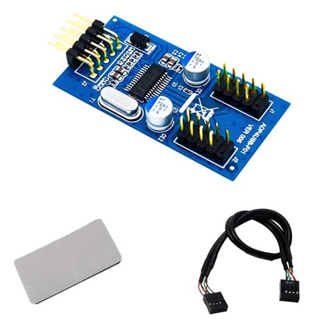 9pin Usb Header Male 1 To 2 Female Extension Splitter Cable Connector