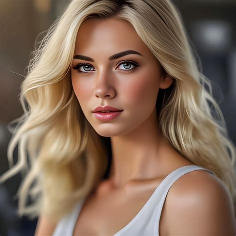 Portrait Of A Pretty Young Woman Beauty Fashion Portrait Of A Beautiful