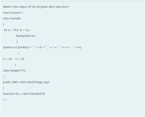 Solved What Is The Output Of The Program After Execution