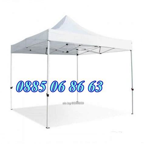 Шатра тип хармоника 3х4 50 м сгъваема шатра с платнище покривало Мебели за градината