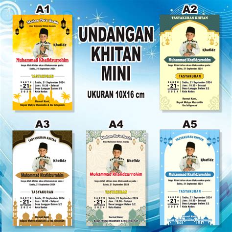 Circumcision Invitation Circumcision Greeting Card Shopee Malaysia