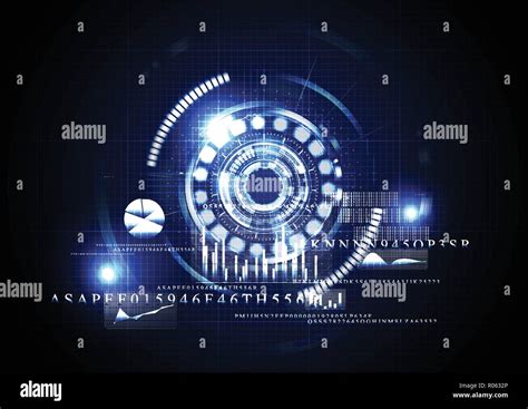 Technological Abstract Digital Business Interface Background Vector