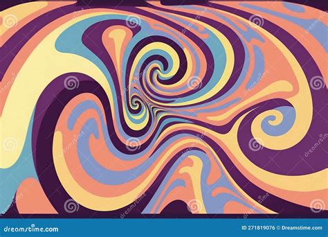 Psychedelic Swirl Groovy Pattern Psychedelic Retro Wave Wallpaper