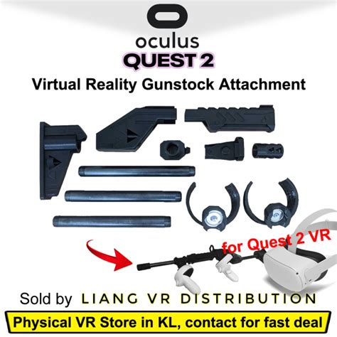 Virtual Reality Gunstock Attachment For Oculus Quest 2 Vr Touch