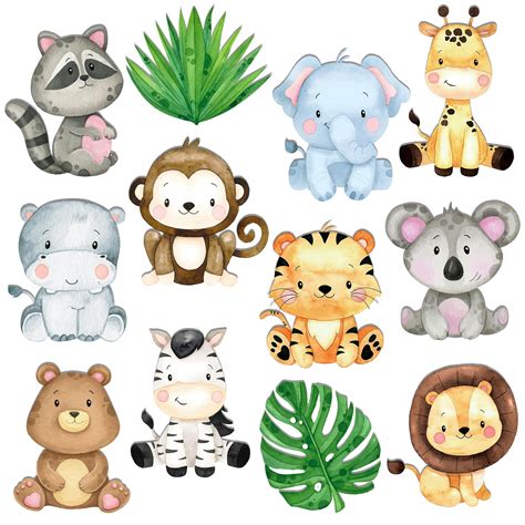 Large Jungle Animal Cutouts