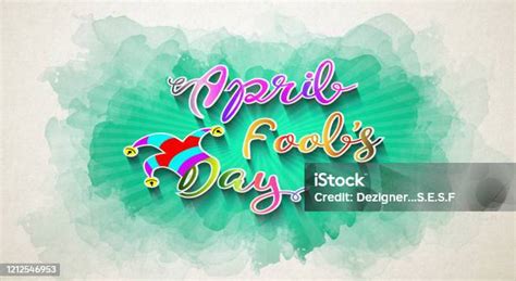 만우절 텍스트입니다 인사말 카드 광고 프로모션 포스터 전단지 블로그 기사 마케팅 간판 벡터 그래픽을위한 Eps 10 벡터 일러스트레이션 4월에 대한 스톡 벡터 아트 및 기타