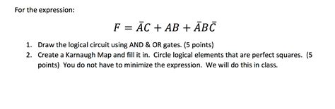 Solved For The Expression F A Bar C AB A Bar BC Bar Chegg Com
