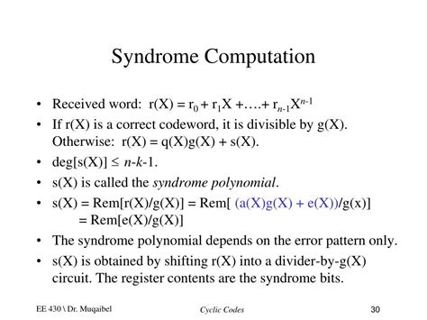 Ppt Cyclic Codes Powerpoint Presentation Free Download Id 842764
