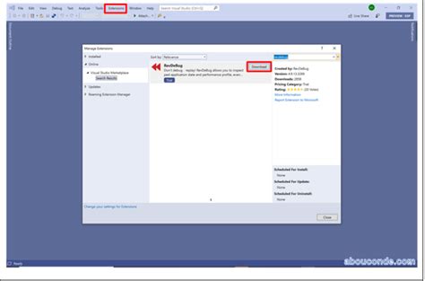 Installing Revdebug With Visual Studio 2019 Abou Condes Blog